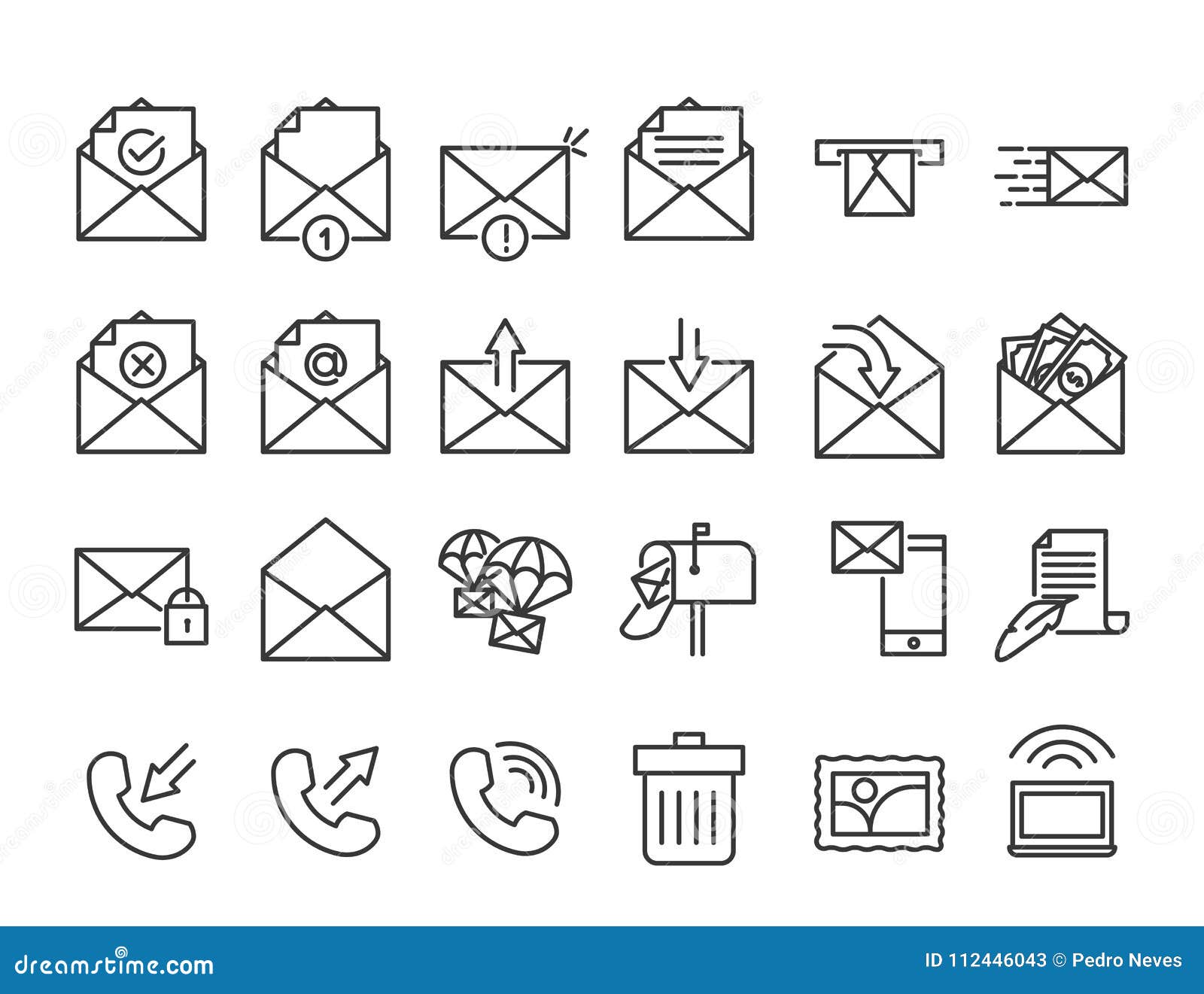 Icons Phone Email Arrow Stock Illustrations – 3,473 Icons Phone Email ...