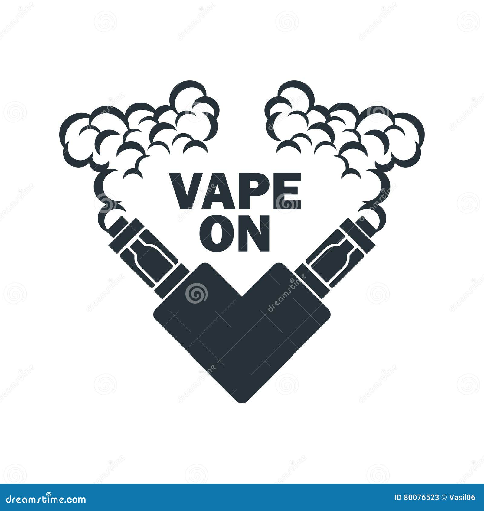 Vector Emblem of the Electronic Cigarette Stock Vector - Illustration ...