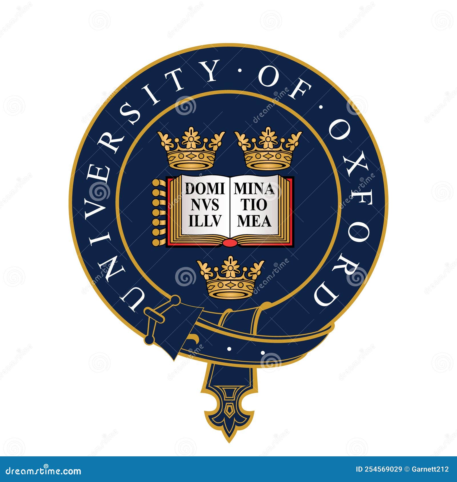 Vector Emblem of the University of Oxford. the Oldest British ...