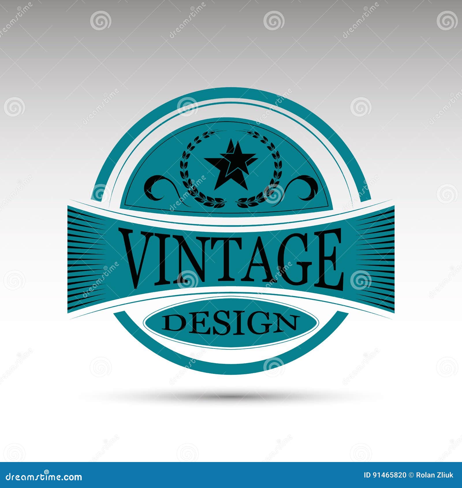 The Vector Emblem.Vintage Design Stock Vector - Illustration of symbol ...