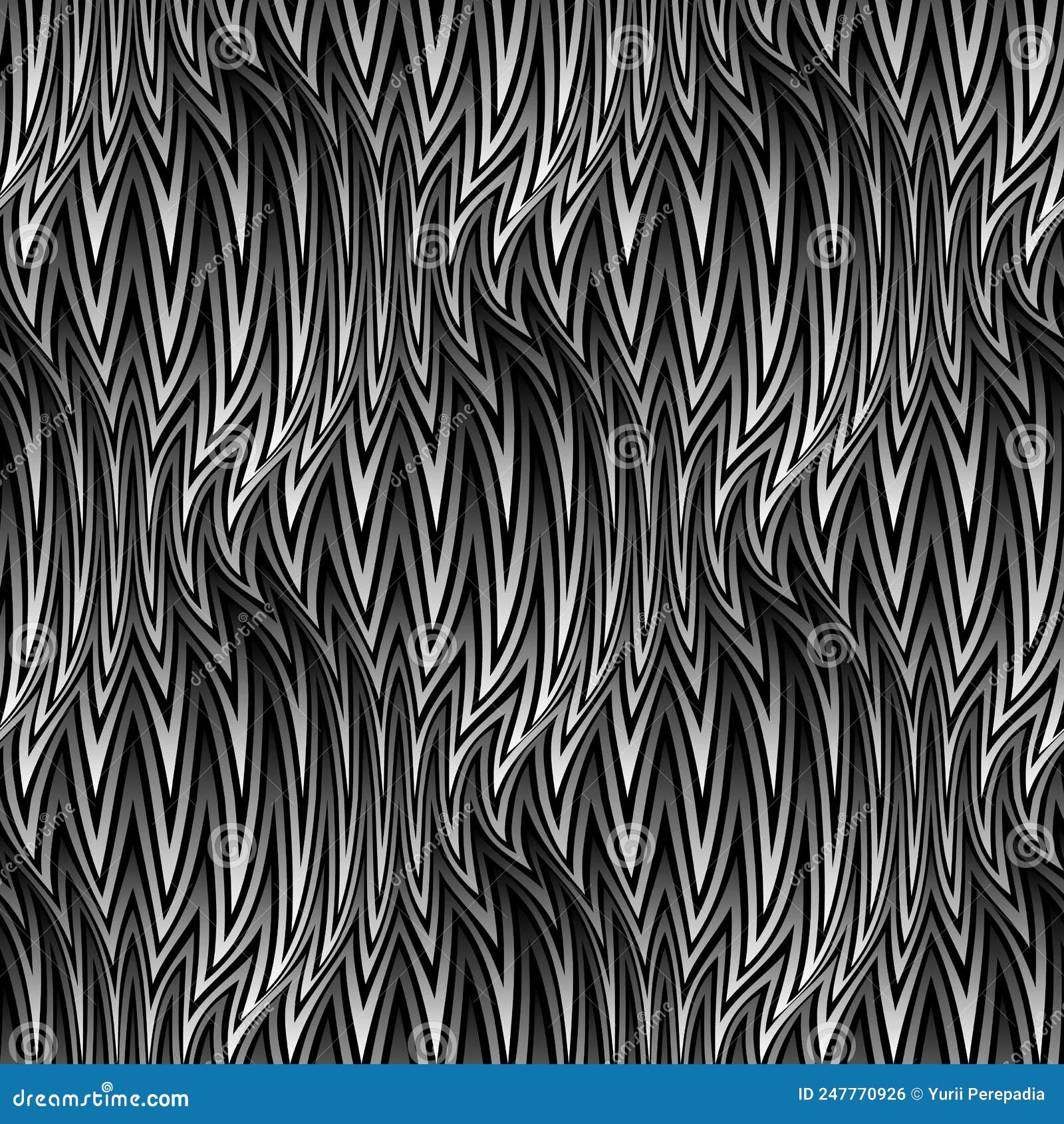 Vector Embossed Repeatable Pattern of Spiky Flaps. Optical Art ...