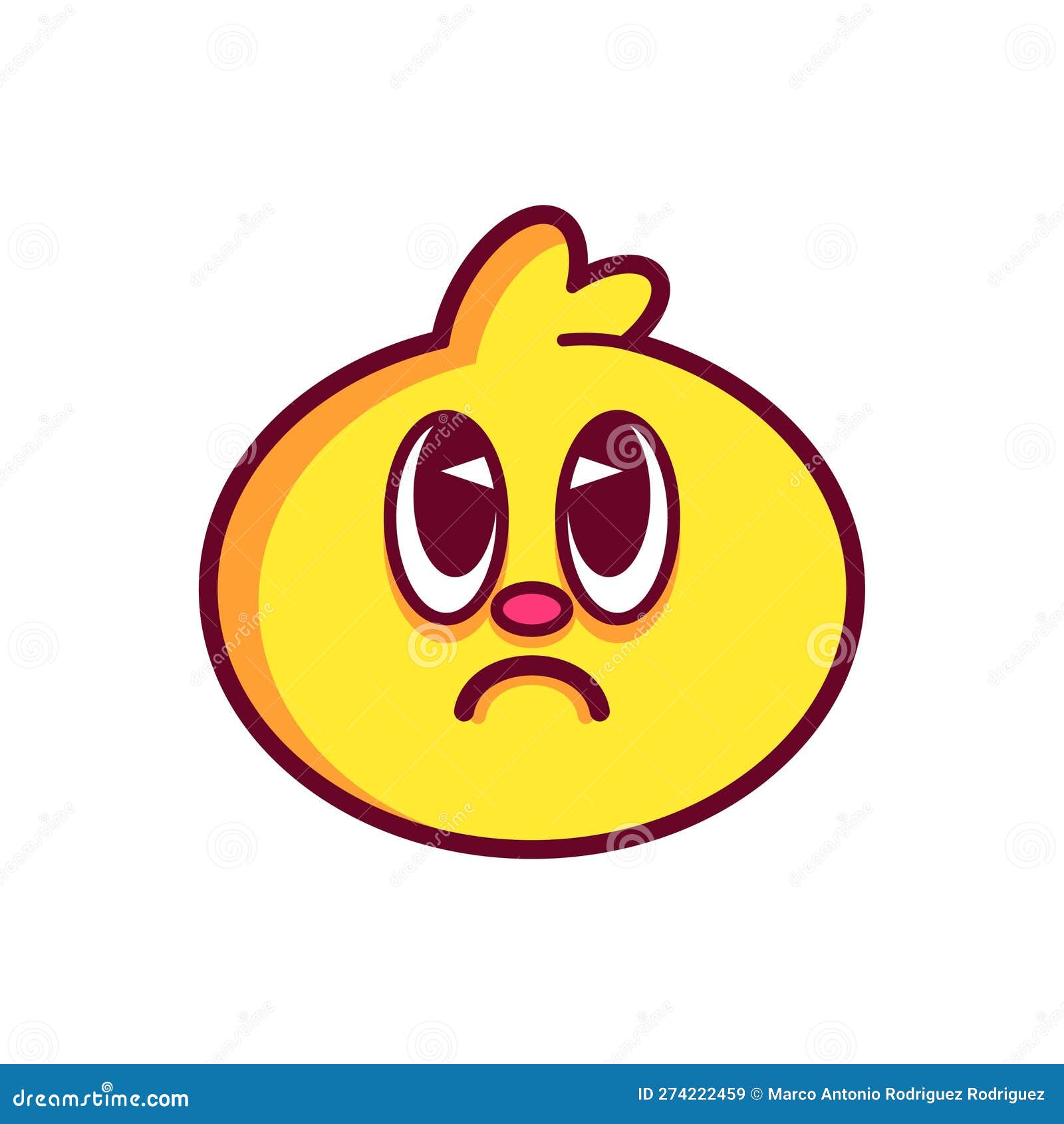 Vector Emoji Cute Pleading Face Illustration Isolated Stock Vector ...