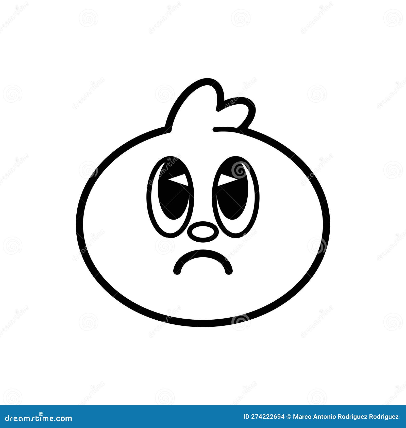 Vector Emoji Cute Pleading Face Illustration Isolated Stock Vector ...