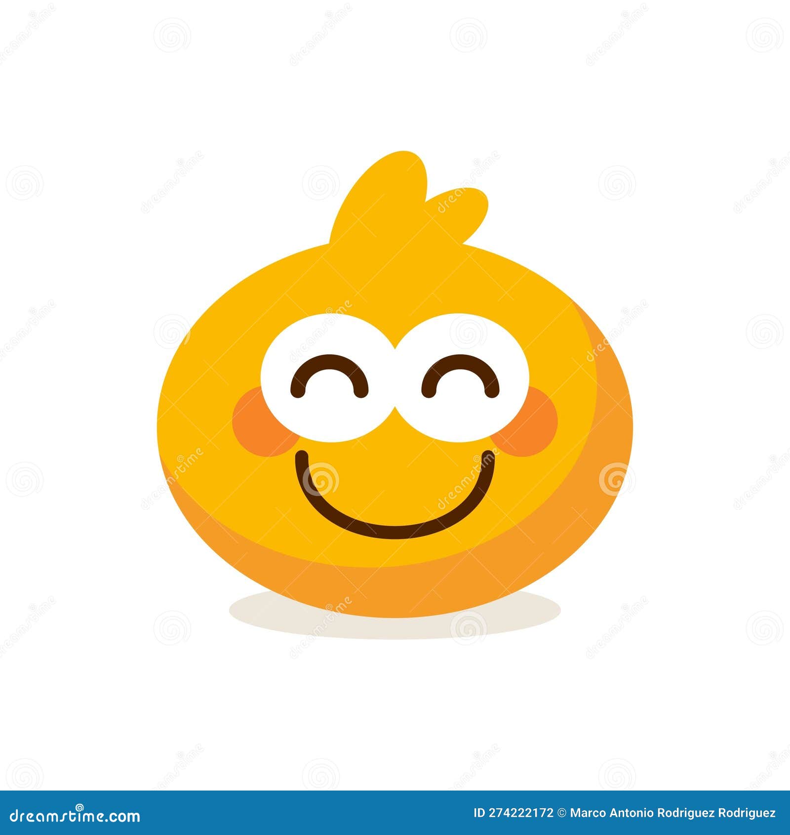 Vector Emoji Cute Smiling Face with Smiling Eyes Illustration Isolated ...