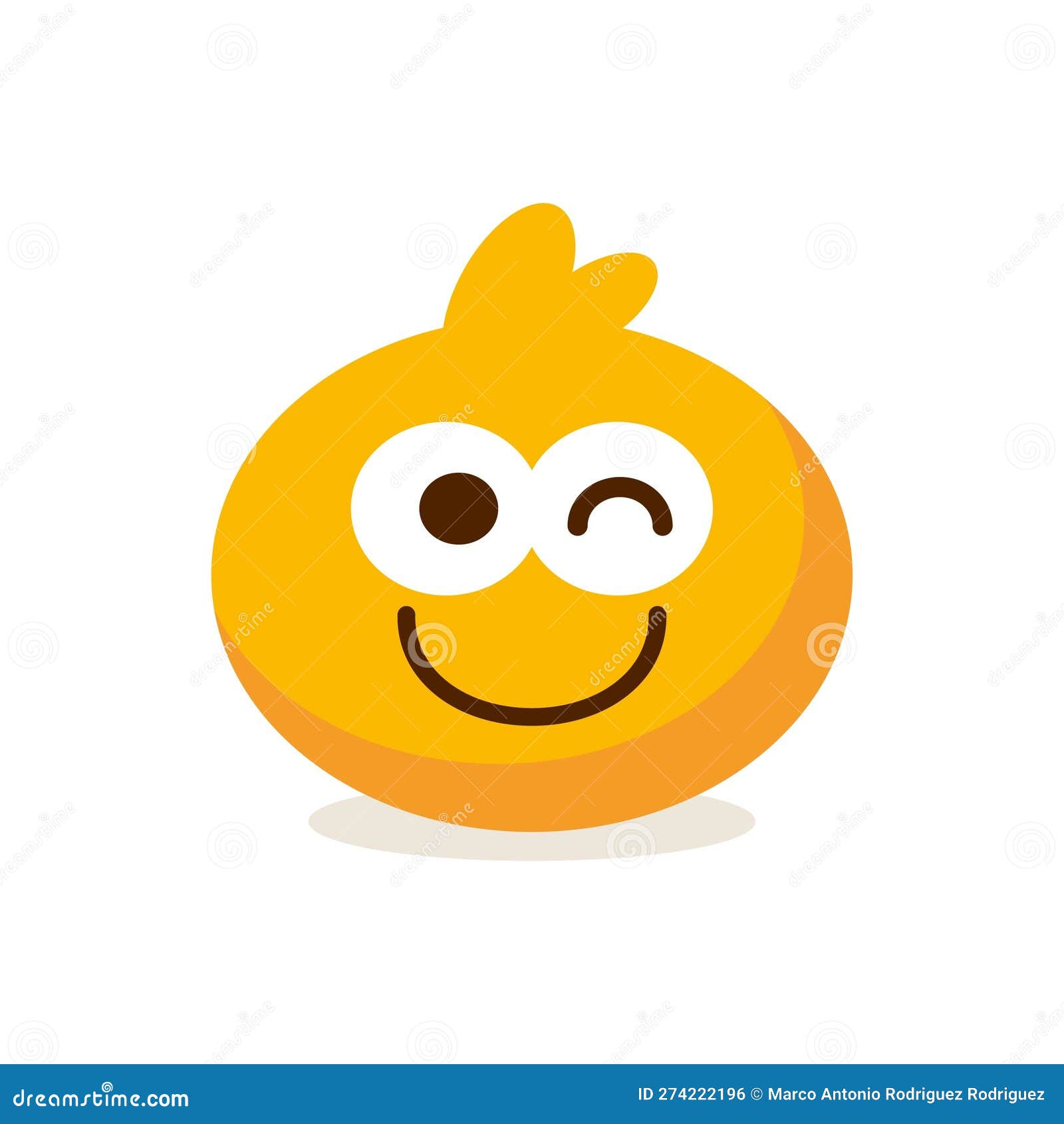 Vector Emoji Cute Winking Face Illustration Isolated Stock Vector ...