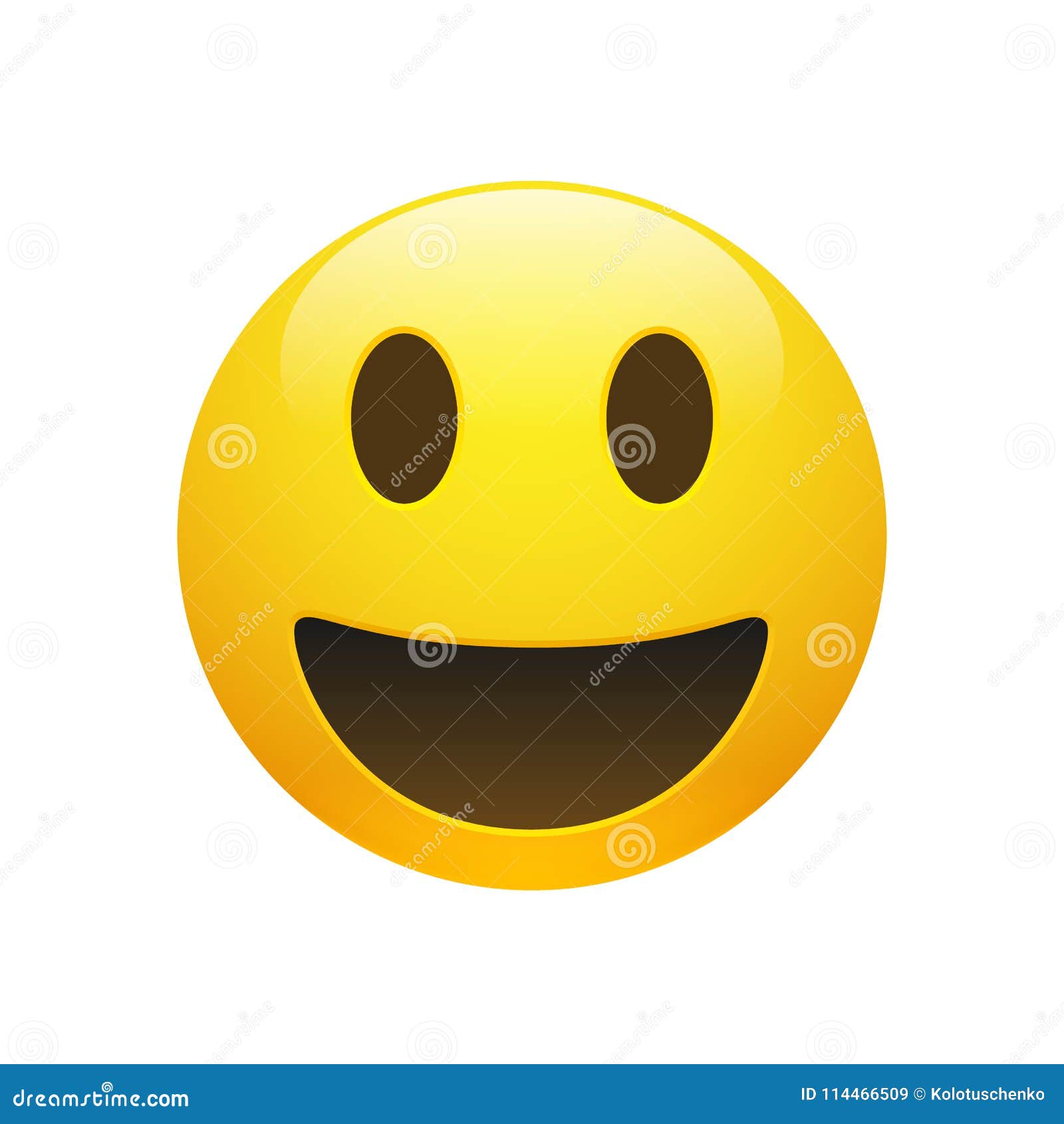 Yellow Smiley Face Emoji Character For Your Scenes Template Emotion Big Collection Stock