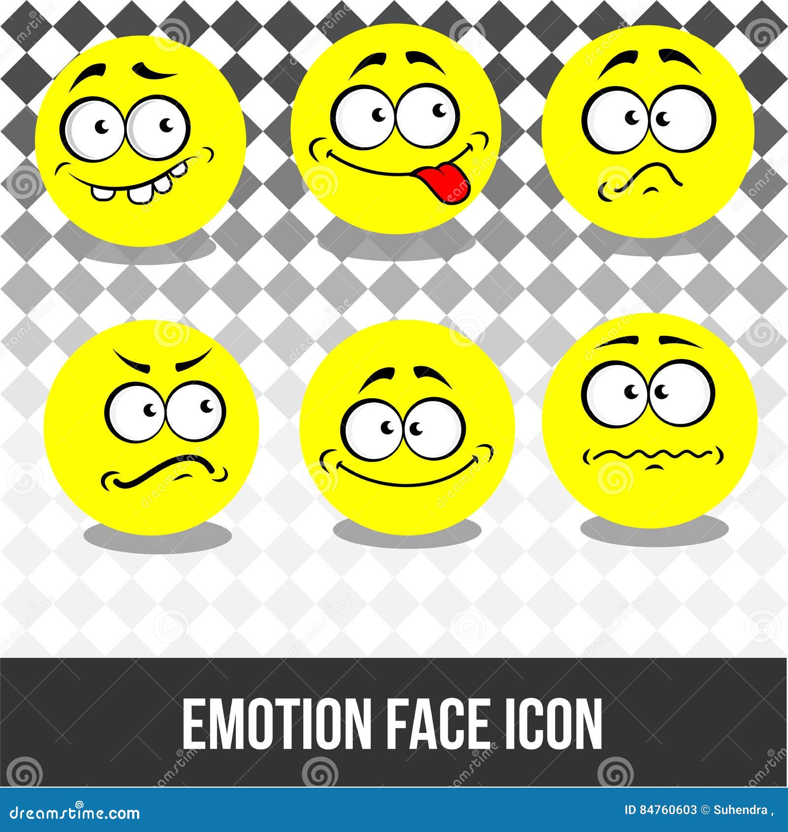Vector Emotion Face Icon Stock Image | CartoonDealer.com #84760603