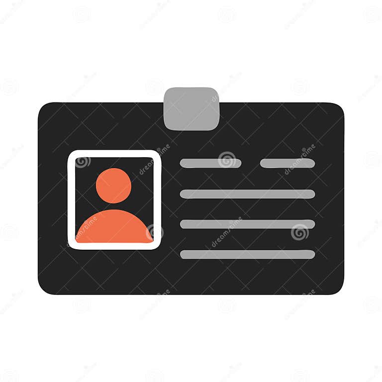Vector Employee Identification Card Design with and Text Placeholder ...