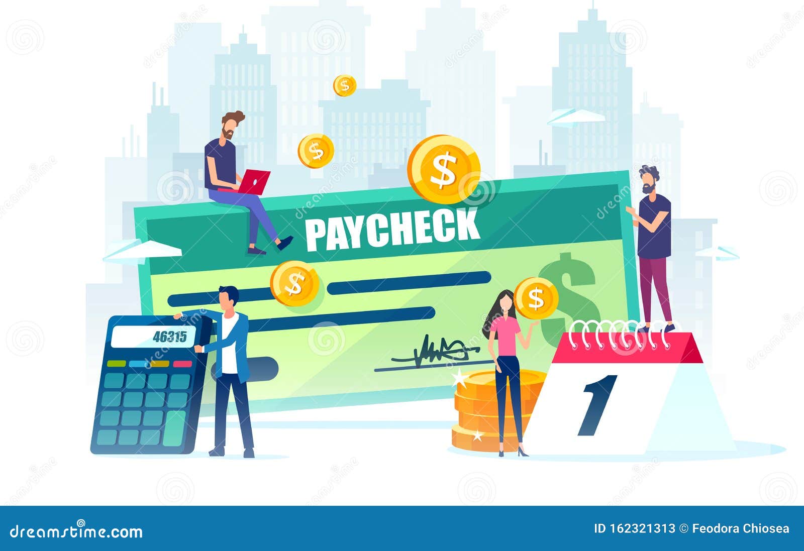 Paycheck Stock Illustrations – 2,721 Paycheck Stock Illustrations ...