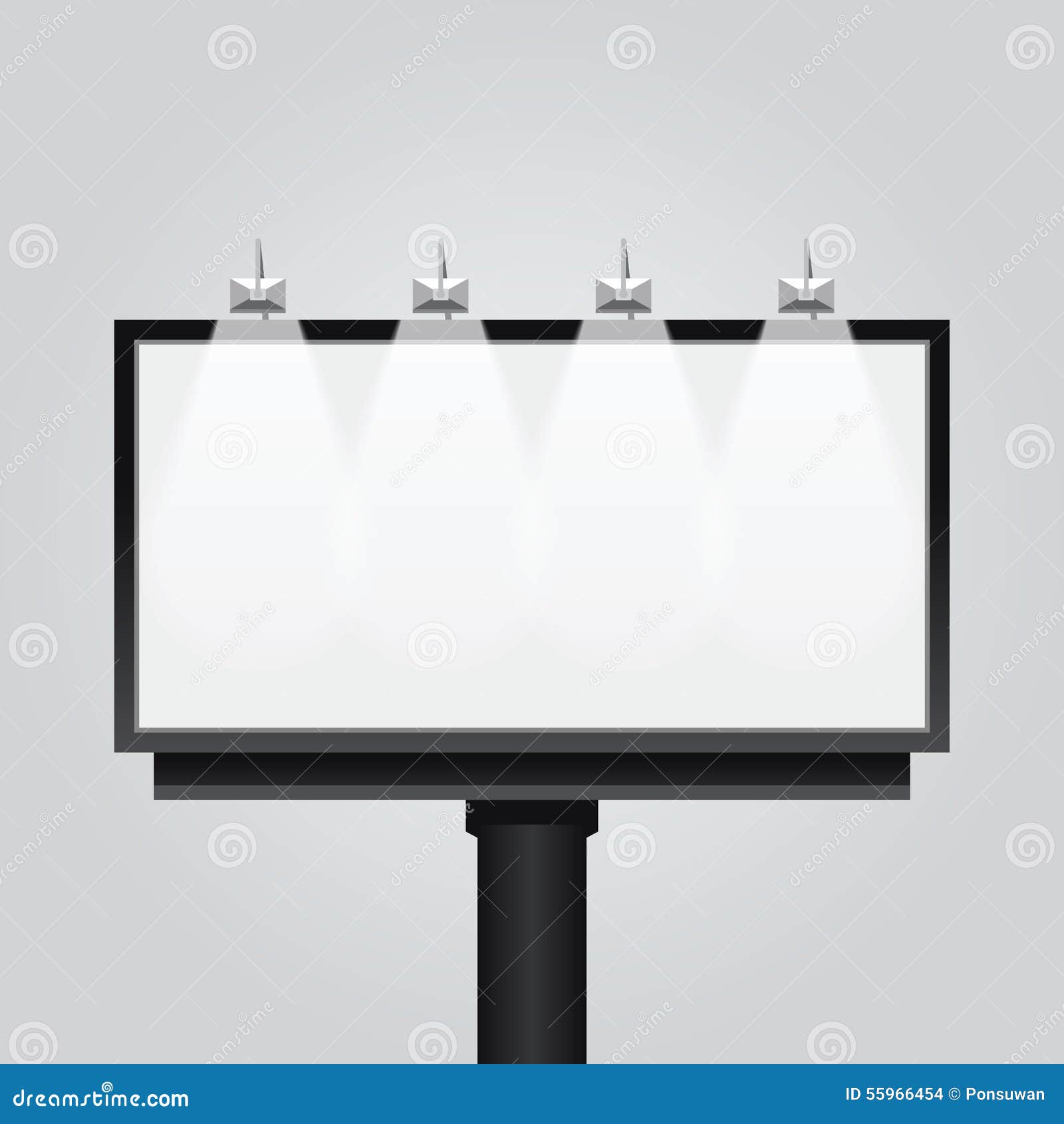 Vector Empty Billboard Sign,signboard, Modern Banner, . Stock Vector ...