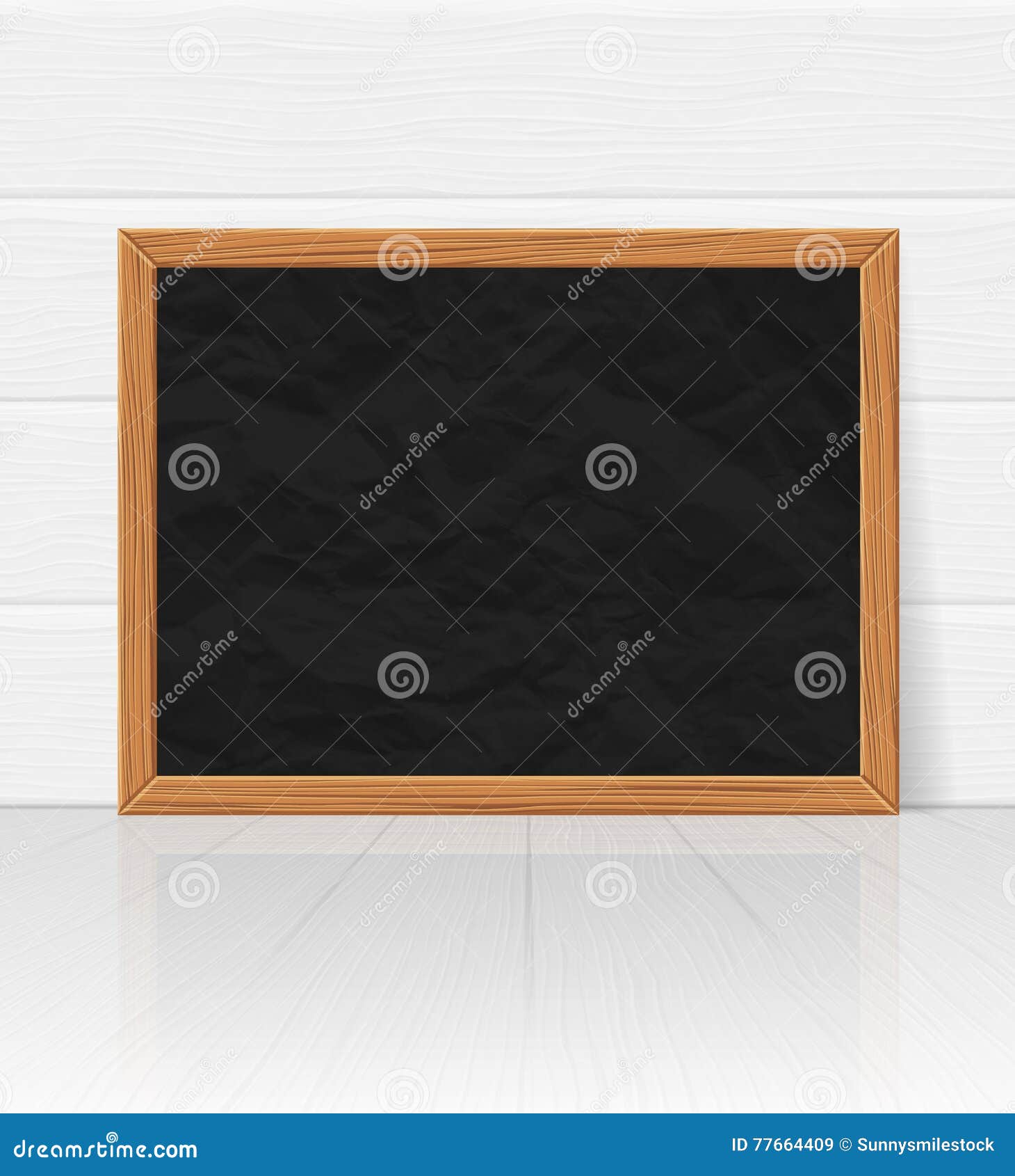 Vector empty chalkboard stock vector. Illustration of portfolio - 77664409