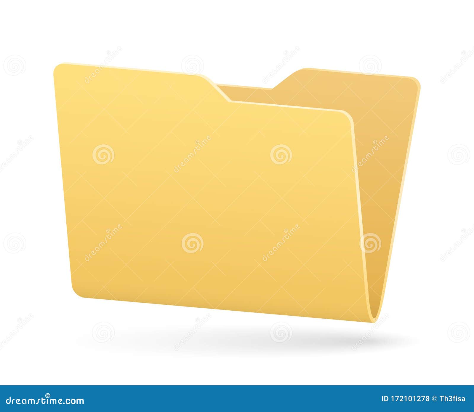 Empty Folder Icon. Vector Illustration Isolated | CartoonDealer.com ...