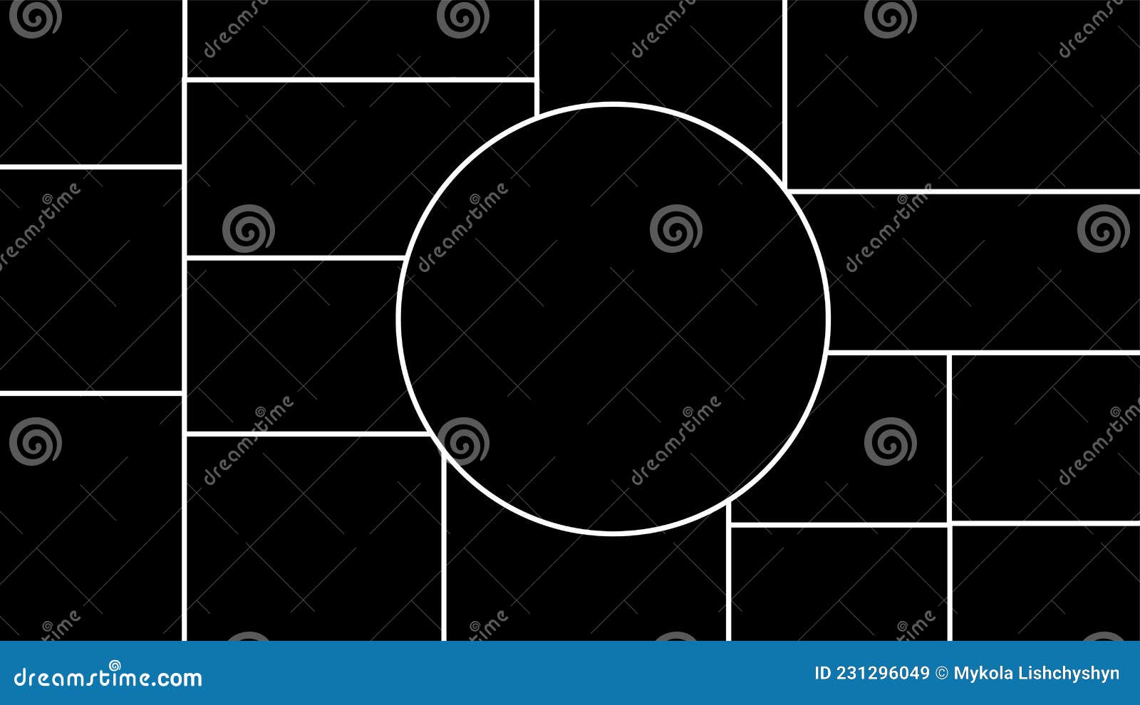 Vector Empty Photo Frame. Collage Template. Frames for Memory Stock Vector - Illustration of ...