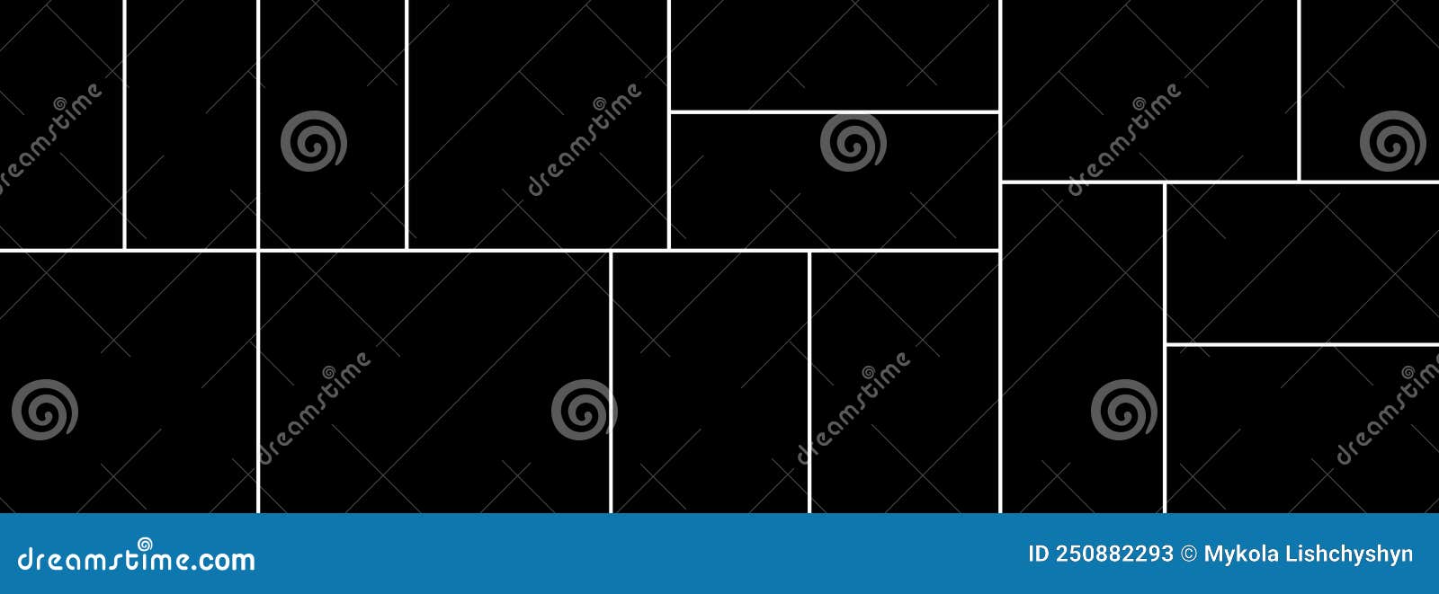Vector Empty Photo Frame. Collage Template. Frames for Memory Stock Vector - Illustration of ...