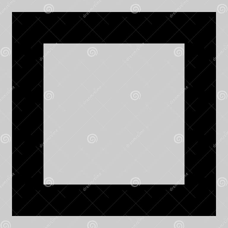 Vector Empty Square Icon Illustration Stock Vector - Illustration of ...