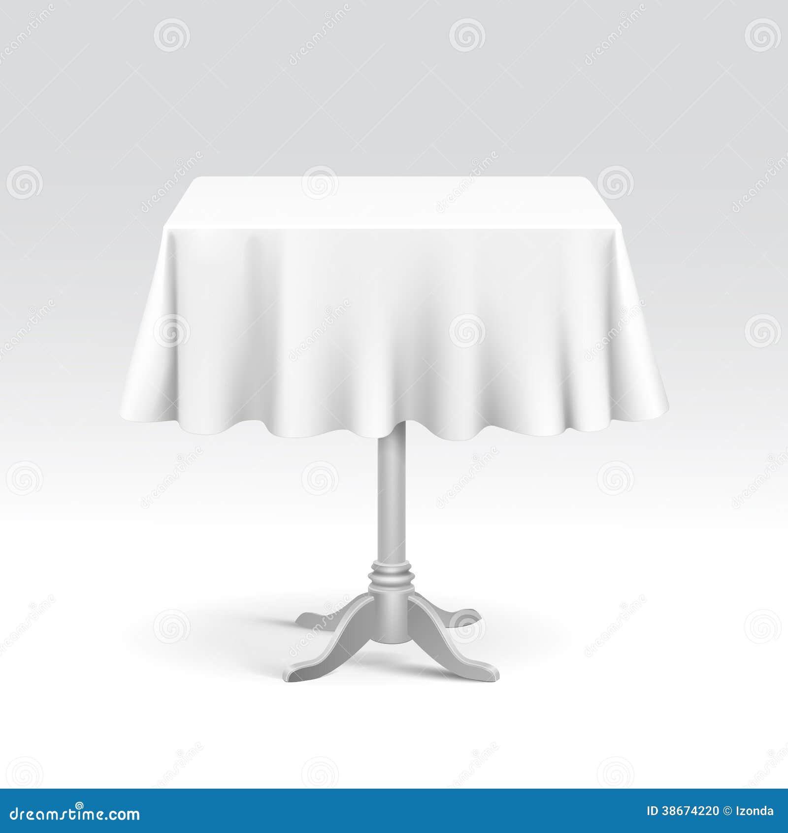 Square Table Top View Outline Icon Vector Illustration | CartoonDealer ...