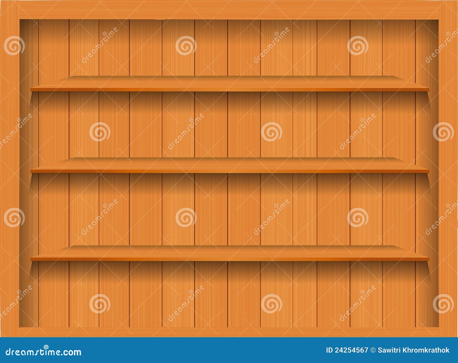 Vector Empty wood shelf. stock vector. Illustration of brown - 24254567
