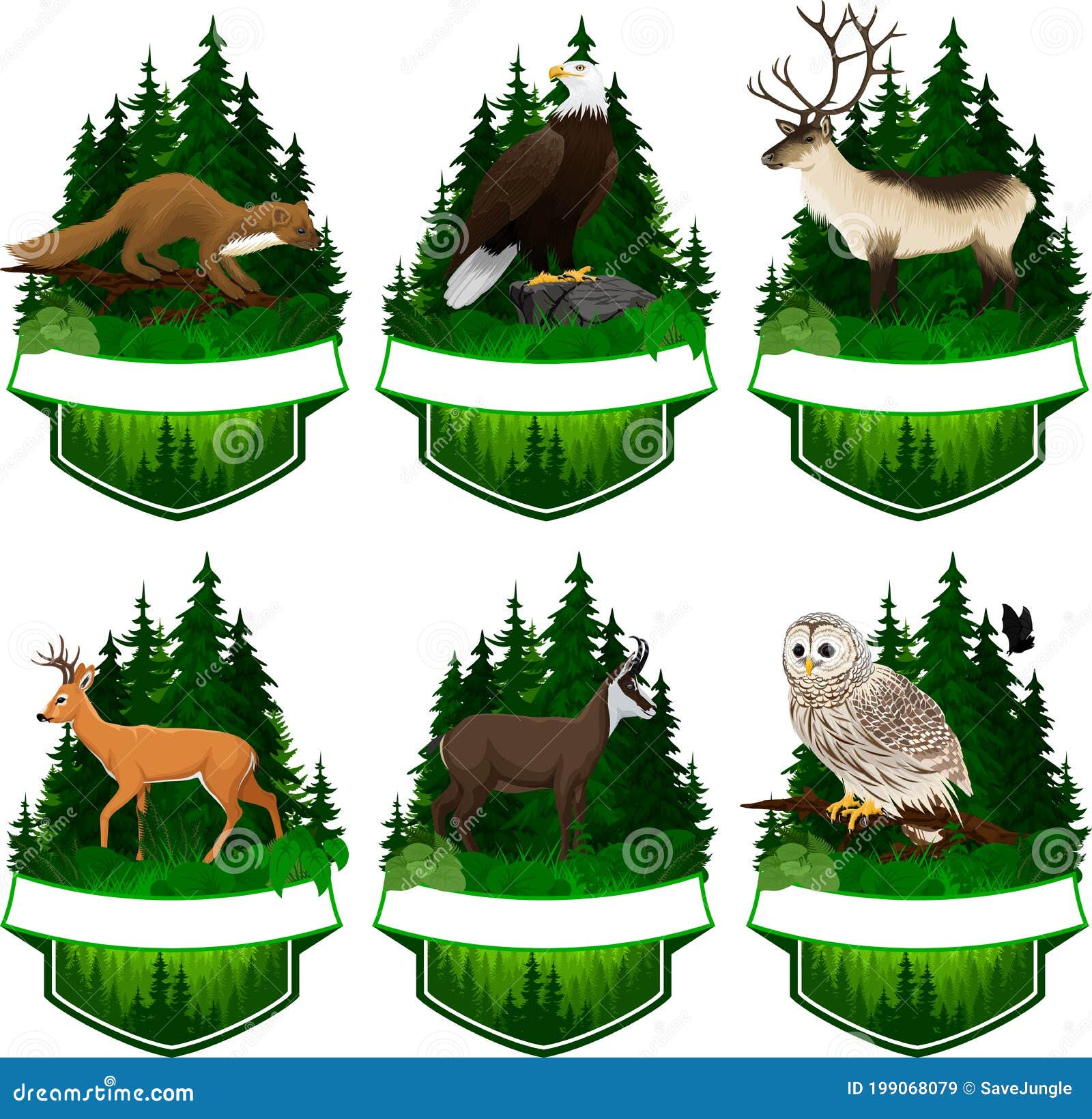 Vector Endangered Species Seamless Pattern. Cute Extinct Animals Repeat ...