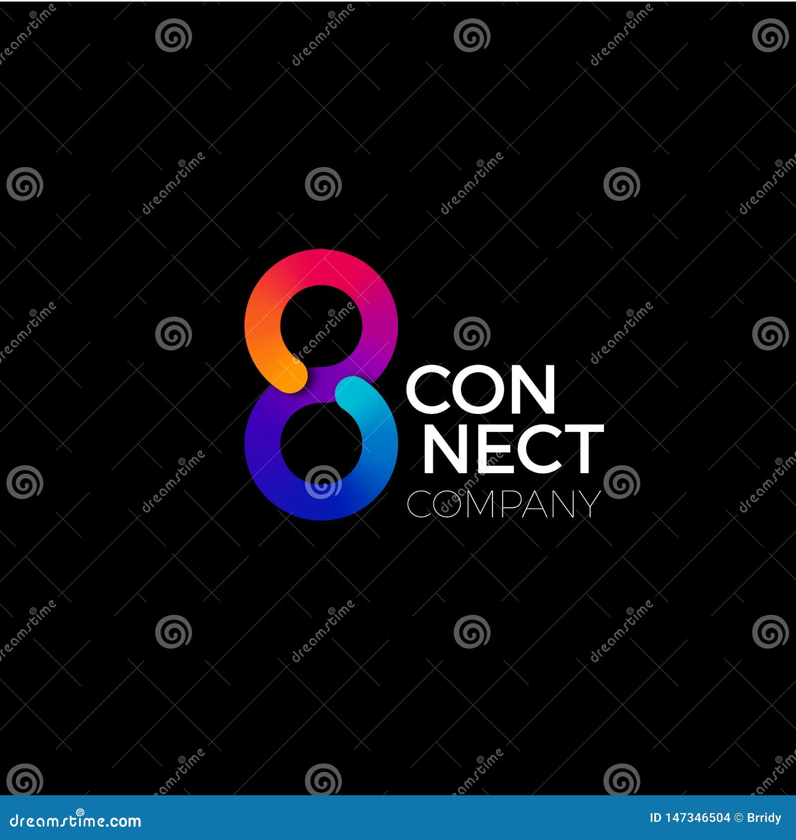 Vector Endless Connect Symbol. Colorful Concept of Connect, Interaction ...