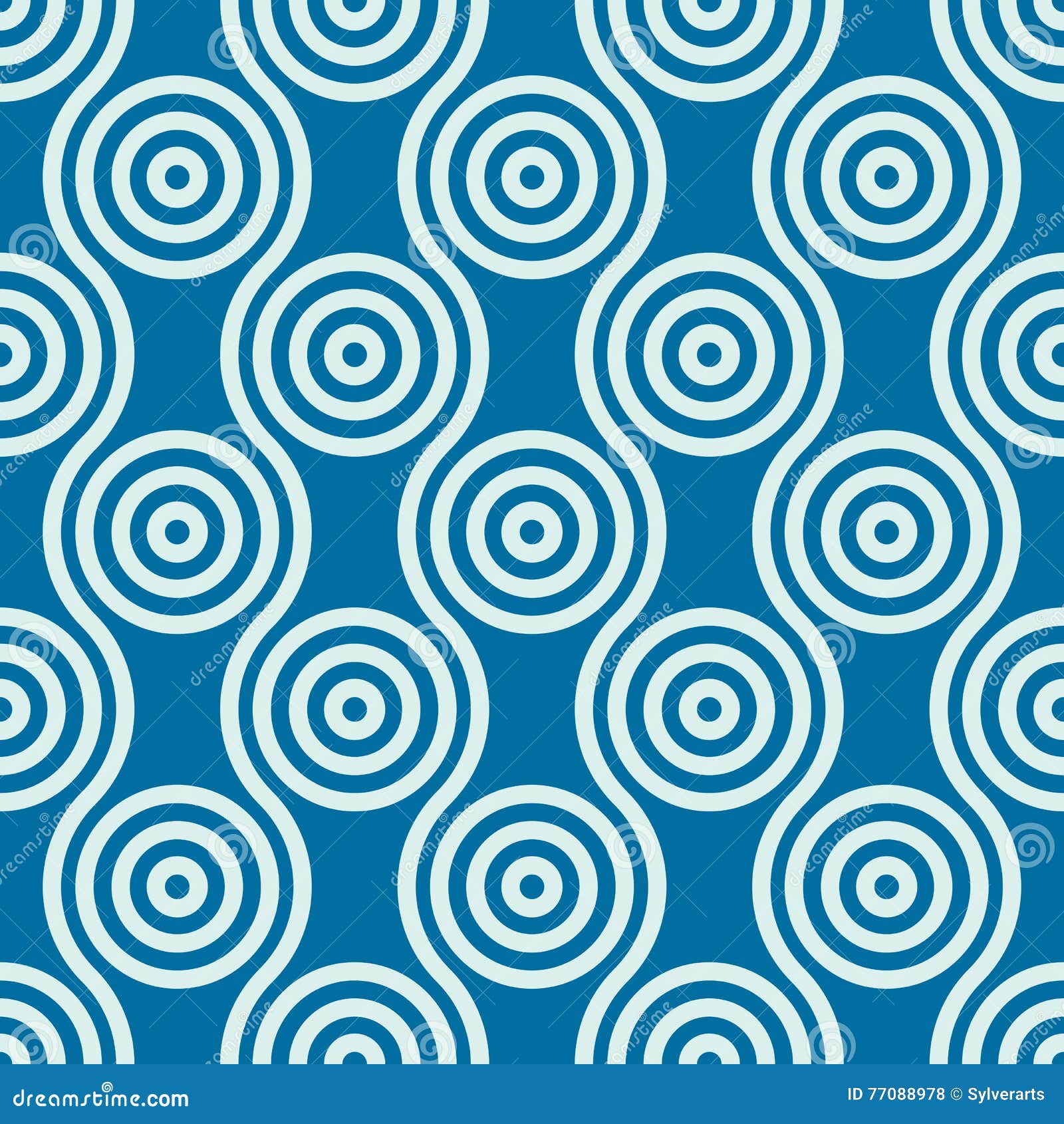 Vector Endless Geometric Pattern Composed with Circles and Lines Stock ...