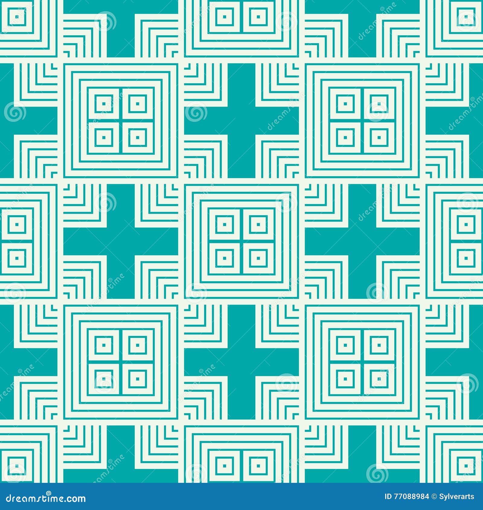 Vector Endless Geometric Pattern Composed with Squares and Lines Stock ...