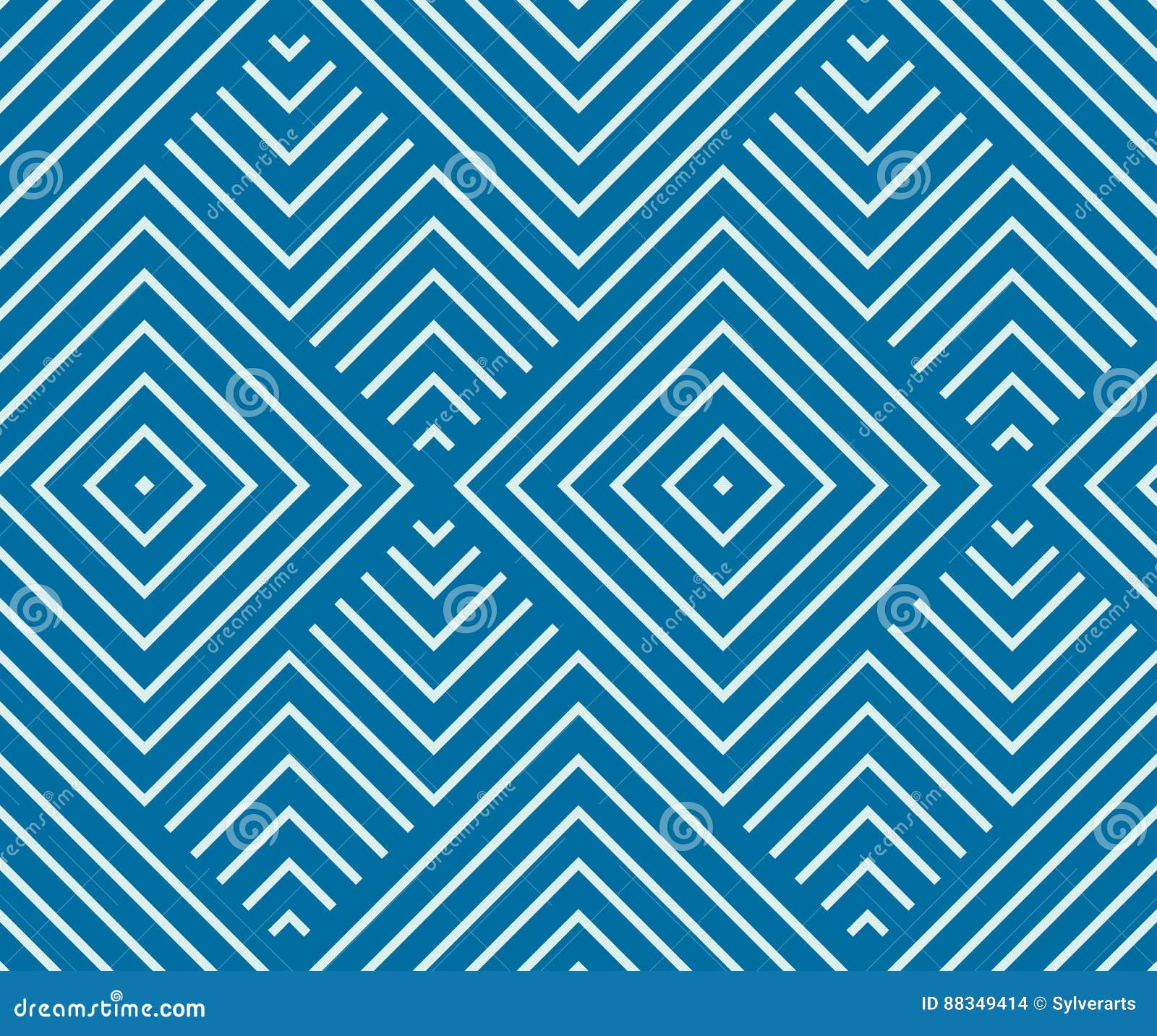 Vector Endless Geometric Pattern Composed with Squares and Lines Stock ...