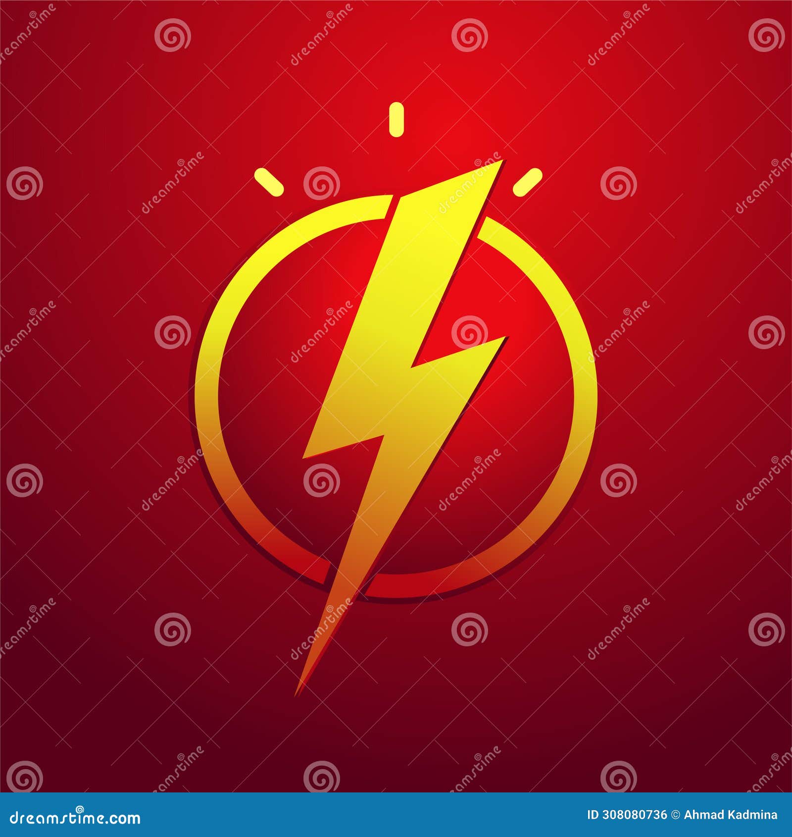 3d Vector Energy Logo Design Template Red Stock Vector - Illustration ...