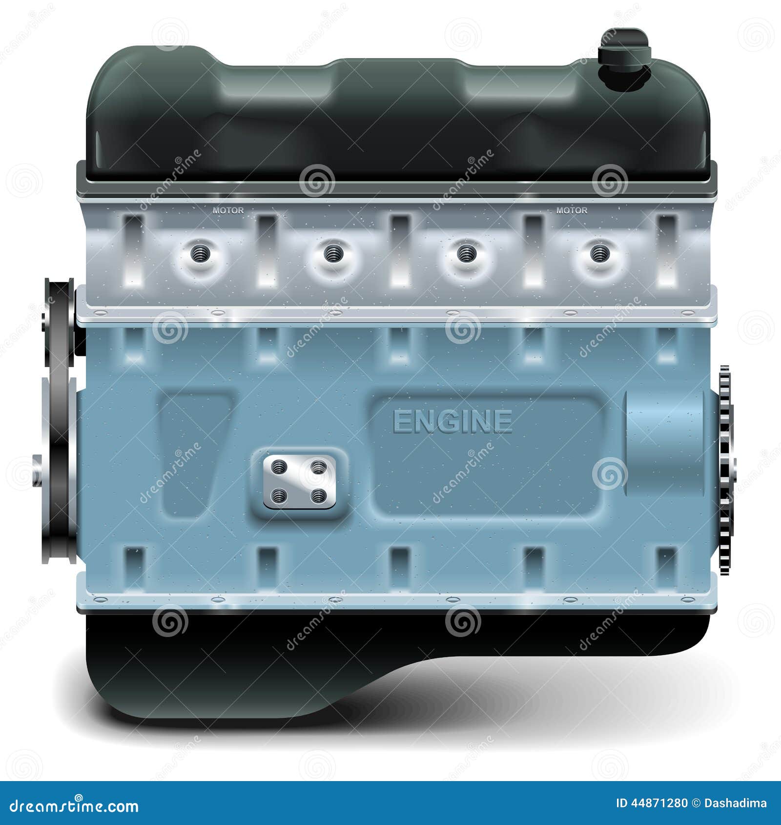 Vector Engine stock vector. Illustration of auto, machine - 44871280