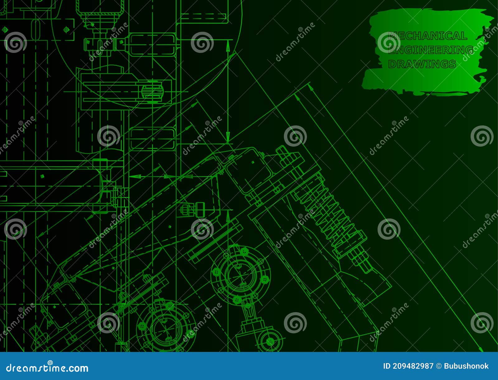 Vector Engineering Illustration Stock Vector - Illustration of industry ...