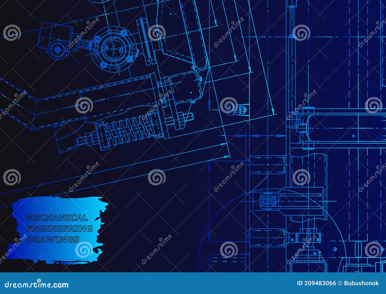 Vector Engineering Illustration Stock Vector - Illustration of visual ...