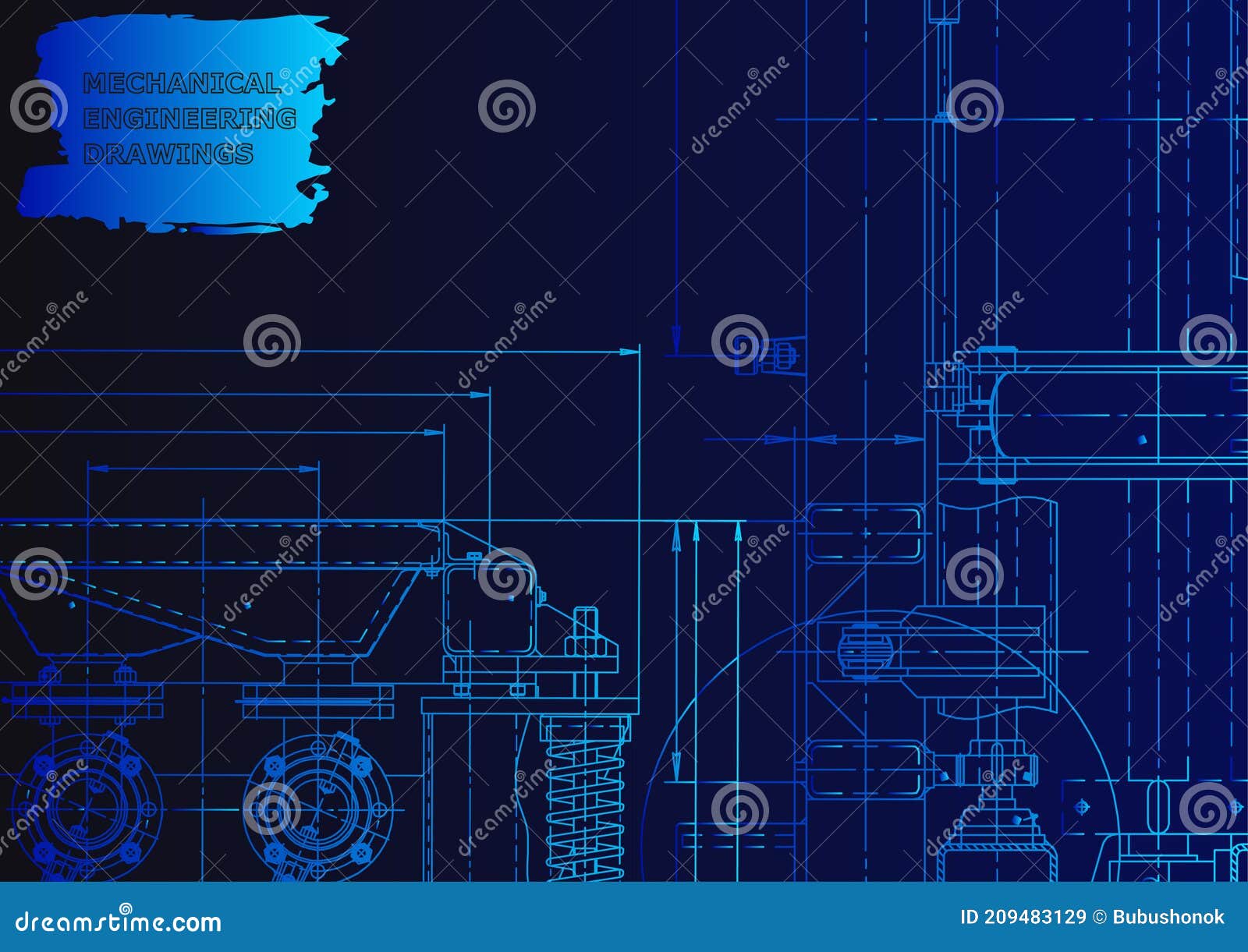 Vector Engineering Illustration Stock Vector - Illustration of vector ...