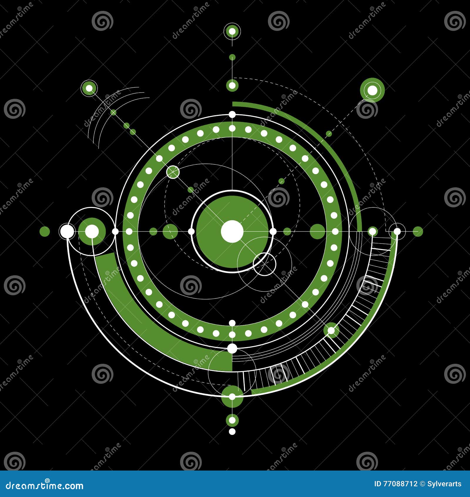 Vector Engineering Technological Background, Futuristic Stock Vector ...