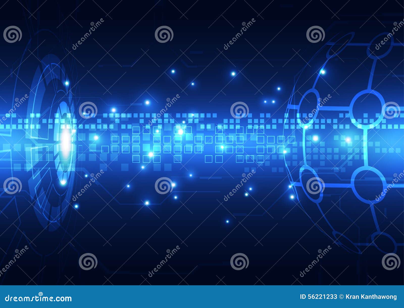 Vector Engineering Technology System, Abstract Background Stock Vector ...