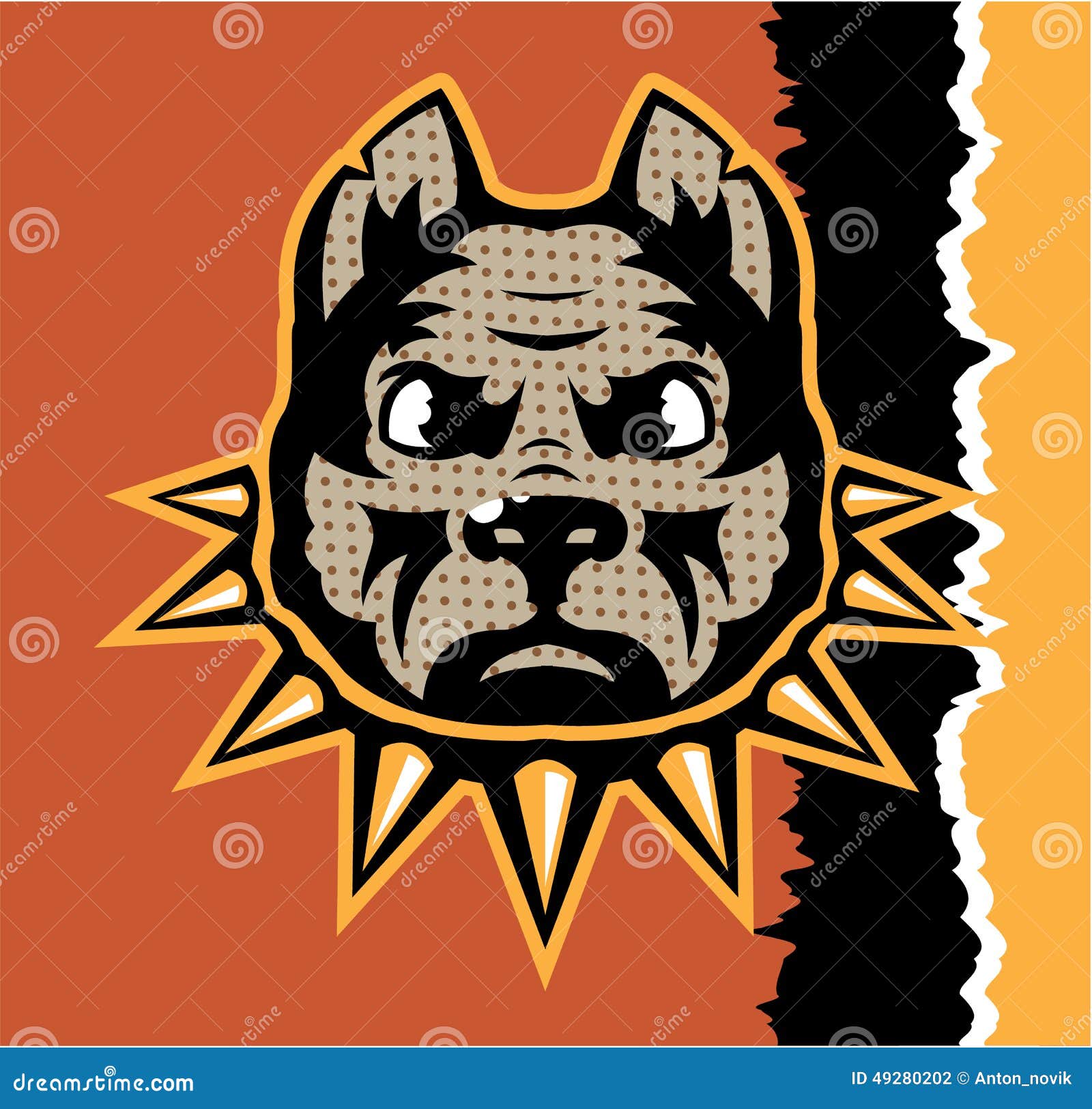 Vector Enojado Del Arte Pop Del Perro Ilustración del Vector ...