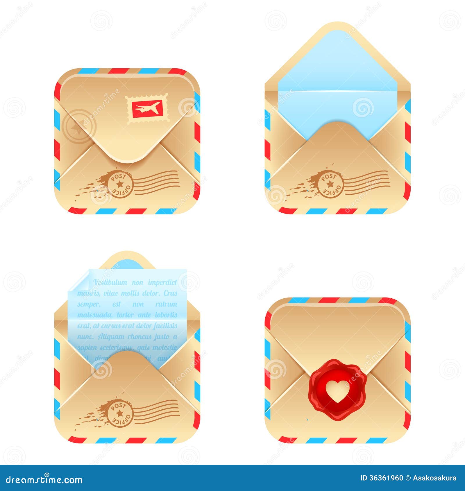Unsealed Envelope Royalty-Free Stock Image | CartoonDealer.com #27625930