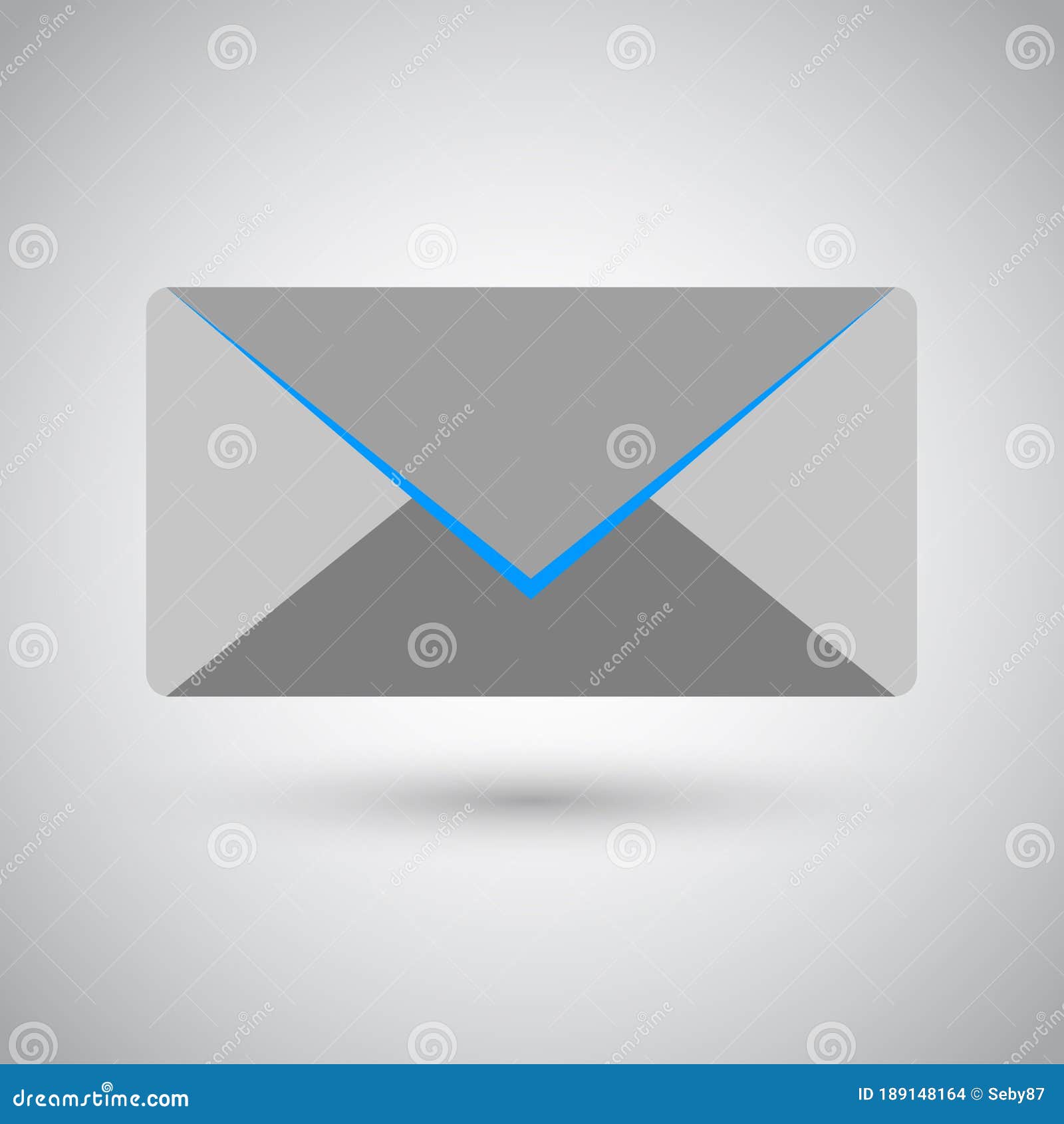 Vector Envelope Icon Symbol Stock Vector - Illustration of background ...