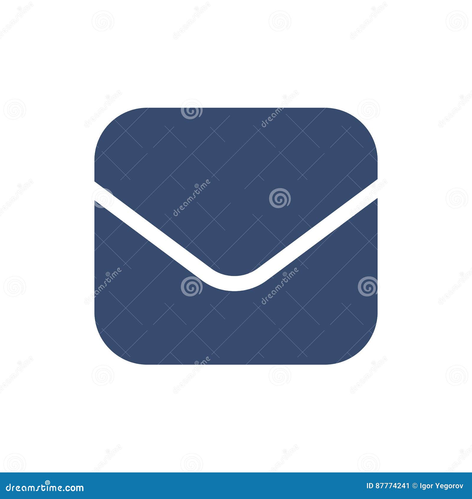 Vector Envelope Icon Symbol Stock Vector - Illustration of office ...