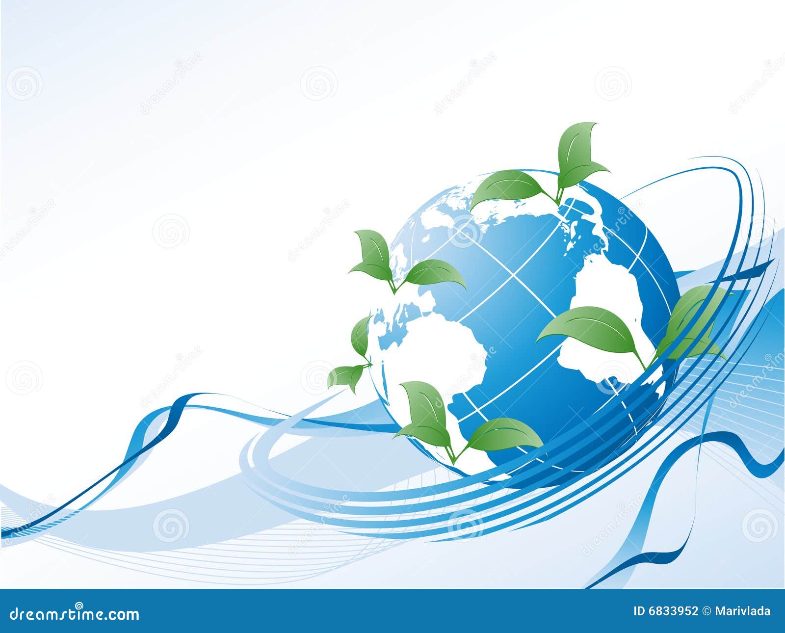 Vector Environmental Background With Globe | CartoonDealer.com #19356724