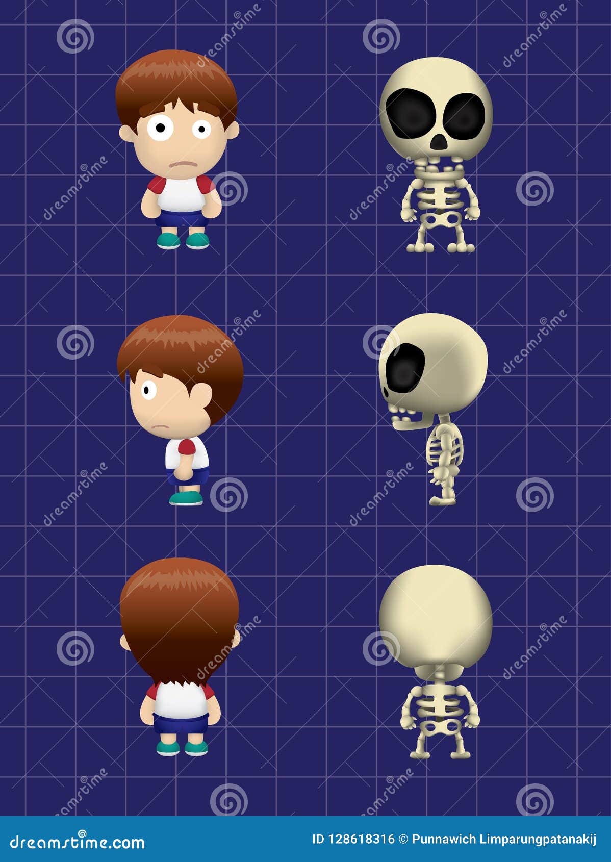 Skeleton Head Animation