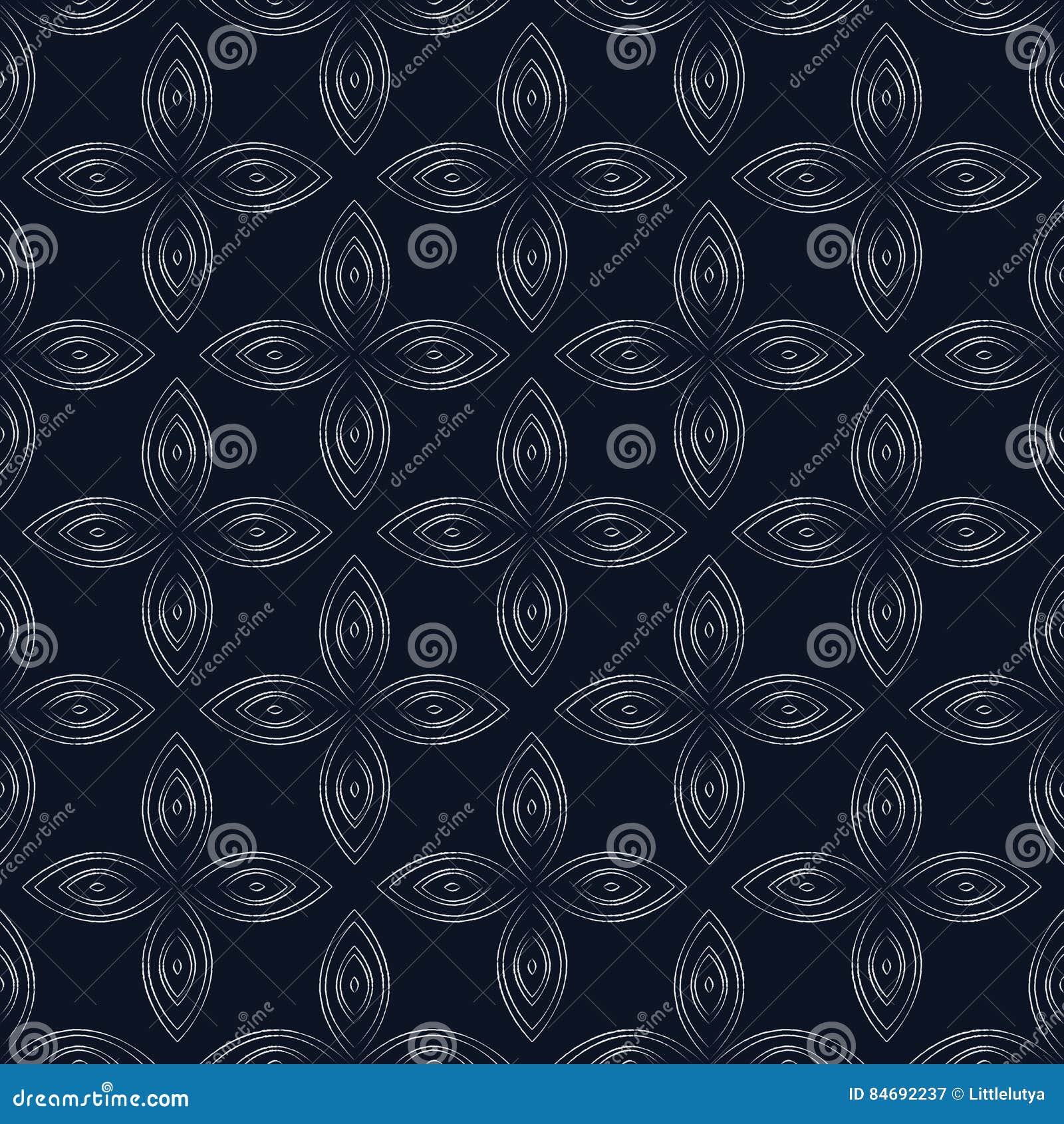 Vector Eps10 File. Seamless Retro Geometric Pattern Stock Illustration ...