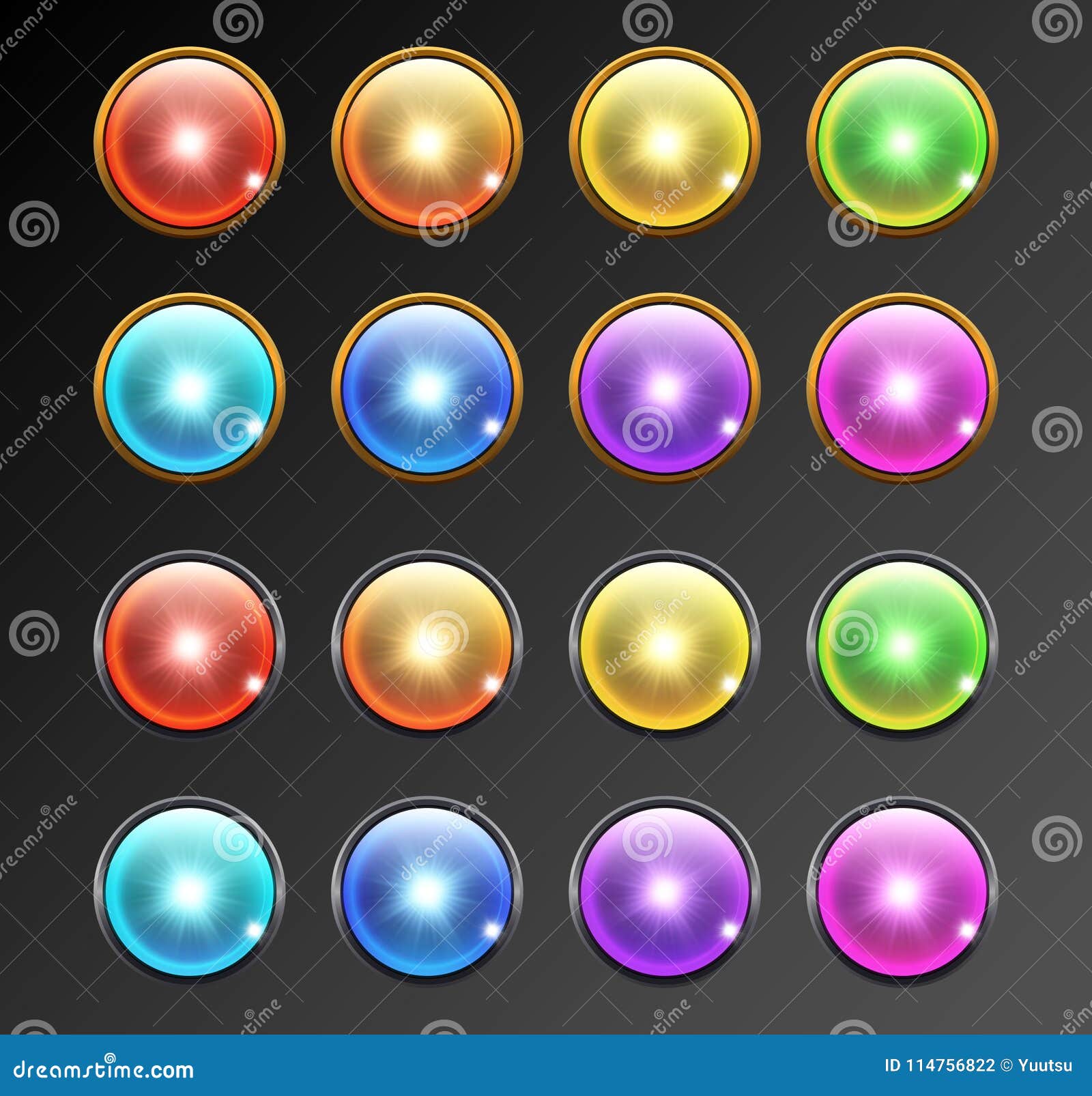 Vector Round Web Buttons Collection Stock Vector - Illustration of ... Vector Round Web Buttons Collection Stock Vector - Illustration of ...