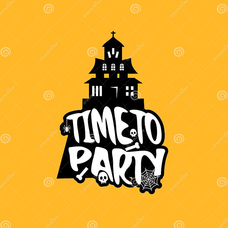 Time To Party with Creative Design Vector Stock Vector - Illustration ...