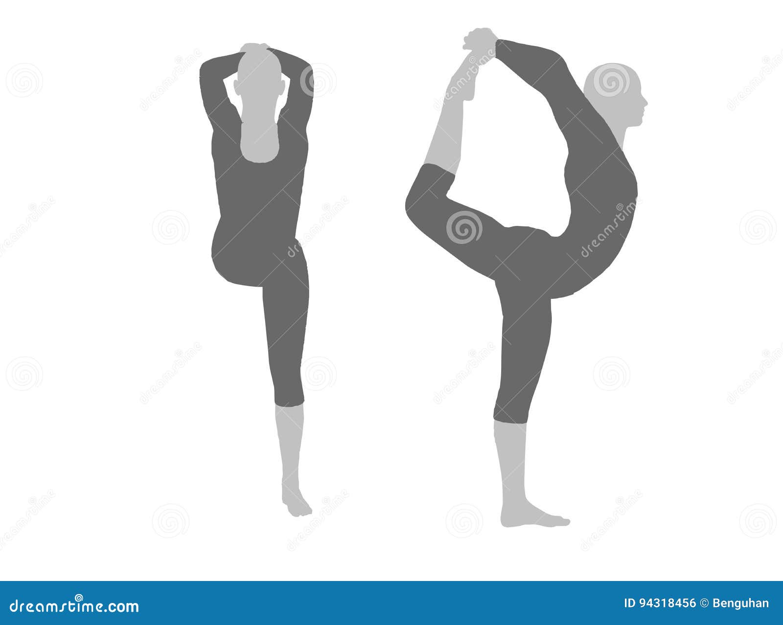 Vector - EPS 10 Vector Illustration of Yoga Pose Stock Vector ...