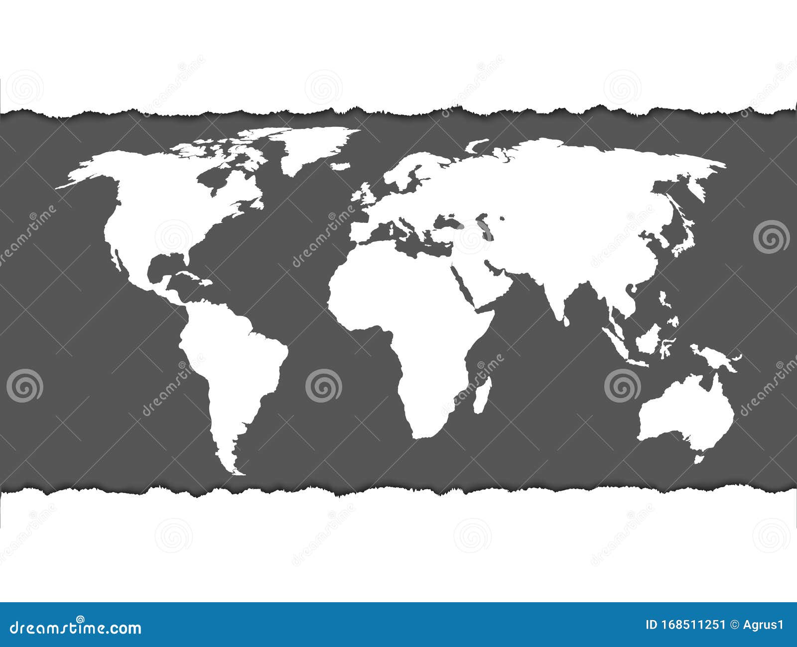 Vector EPS World Map on Gray Background Stock Vector - Illustration of ...