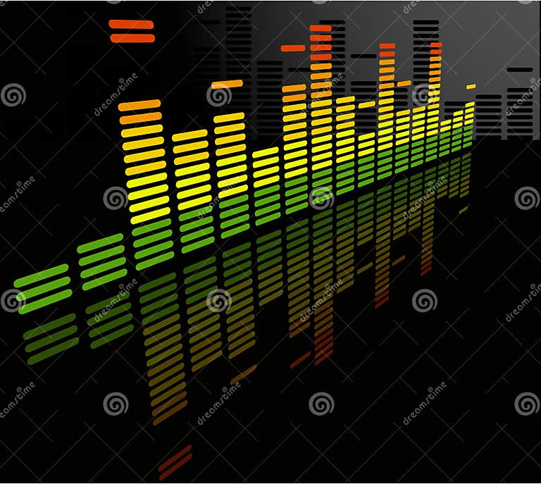 The Vector Equalizer Abstract Background Stock Vector - Illustration of ...