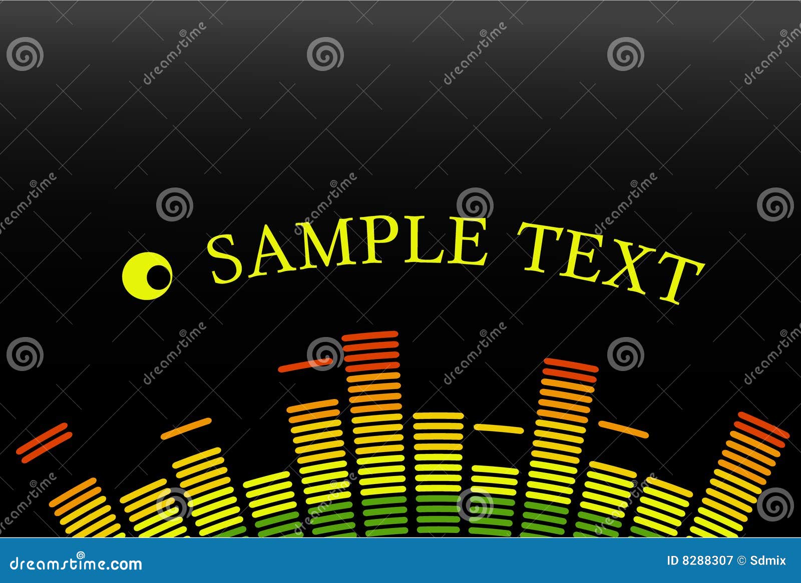 Equalizer On Abstract Technology Background Cartoon Vector ...