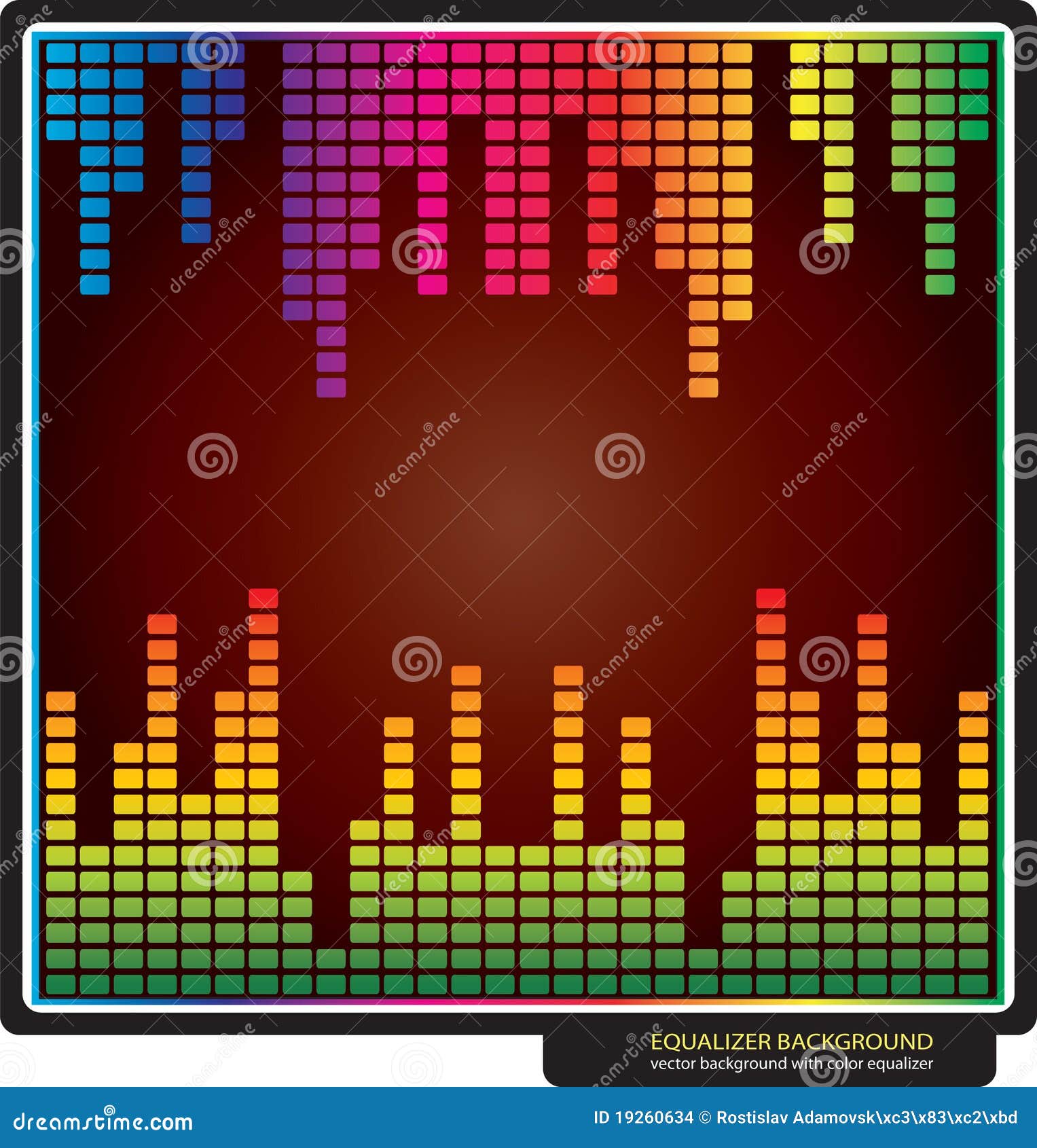 Vector Equalizer Background Stock Vector - Illustration of radio ...