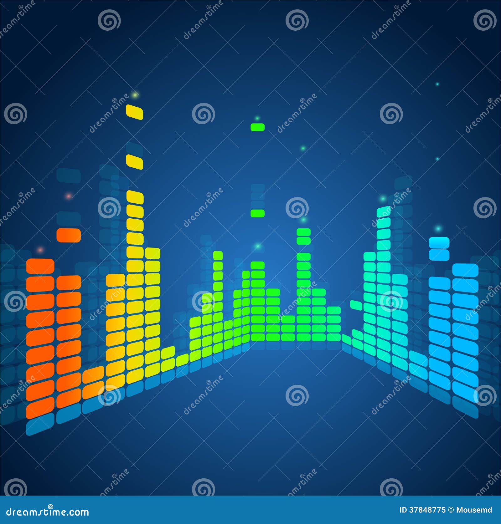 Vector Equalizer, Colorful Musical Bar Stock Vector - Illustration of ...