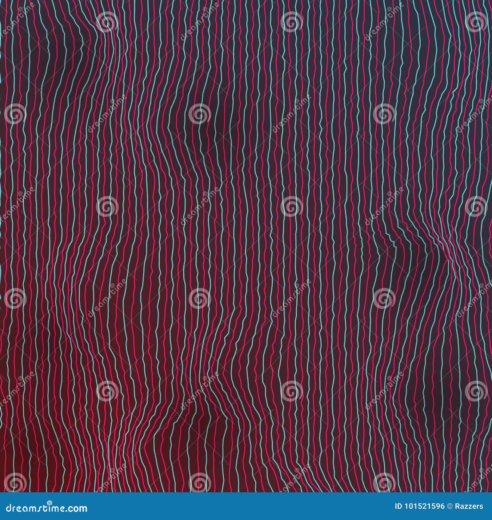 Vector Equalizer Frequency Glitch Effect. Digital Sound Wave Distortion ...