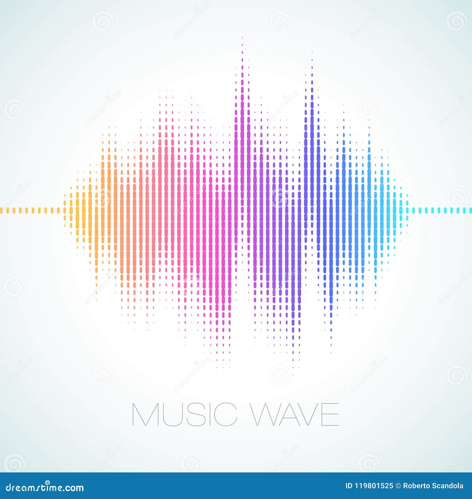 Vector Equalizer Sound Wave Stock Vector - Illustration of display ...